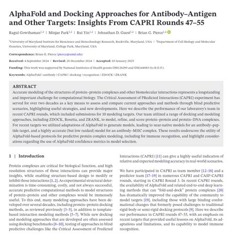 Alphafold And Docking Approaches For Antibody Antigen And Other Targets … Samee Ullah