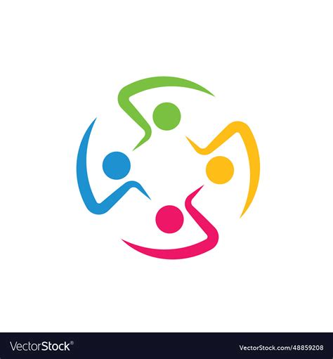 Community People Icon Concept Design Web Vector Image
