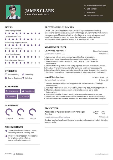 10 Law Office Assistant Resume Samples And Templates For 2025