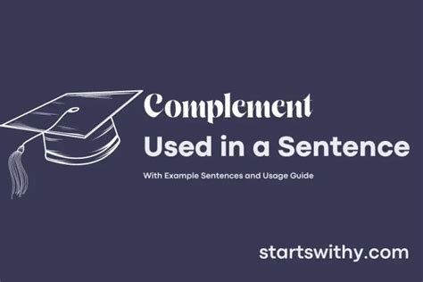 Complement In A Sentence Examples 21 Ways To Use Complement