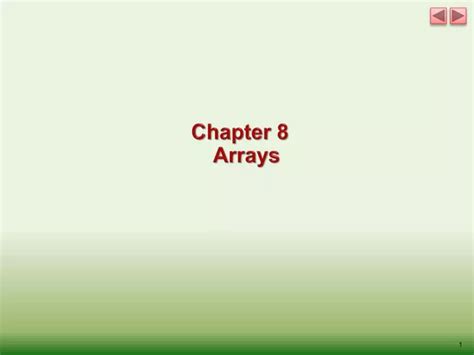ppt chapter 8 arrays powerpoint presentation free download id 2729042
