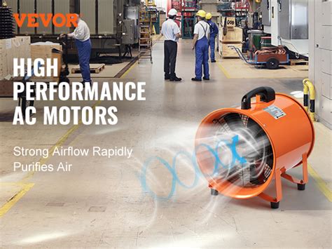 Vevor Ventilador Extractor Industrial 365 W Extractor De Aire Conducto