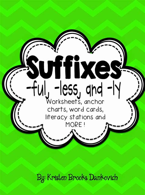 Primary Pals Suffixes Less Ly Ful