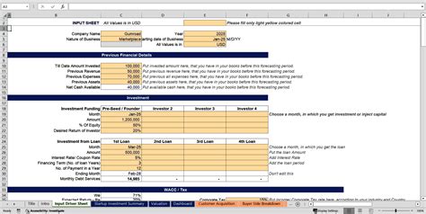 Marketplace Financial Model For Startup Template Excel Xls