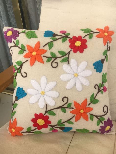 Curso Gratis De Cojines Bordados Paso A Paso 303 Daisy Pattern