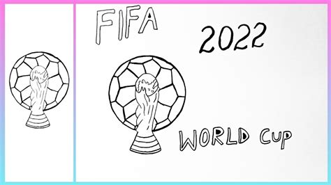 Draw Fifa World Cup Learn Easy Drawing Step By Step Youtube