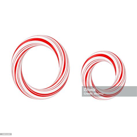 편지 O 민트 사탕 지팡이 알파벳 컬렉션 레드 크리스마스 색상에 줄무늬 3d 렌더링 0명에 대한 스톡 사진 및 기타 이미지 0명 12월 겨울 Istock