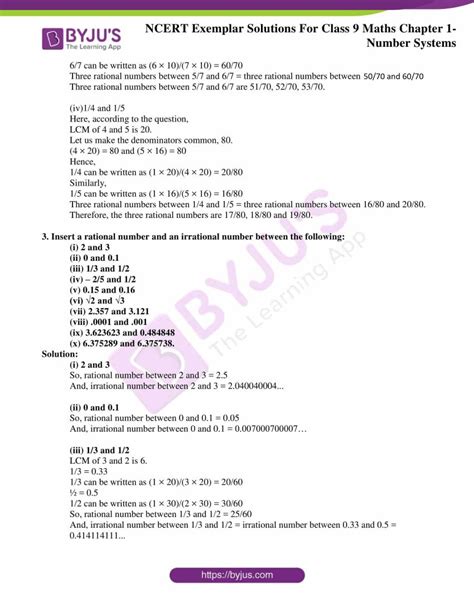 Ncert Exemplar Class 9 Maths Chapter 1 Number System