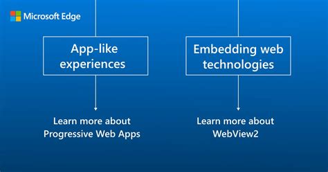 Microsoft Edge Dev On Twitter If You Want To Learn More About App Like Experiences Learn More