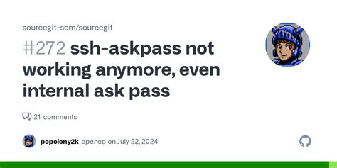Ssh Askpass Not Working Anymore Even Internal Ask Pass · Issue 272