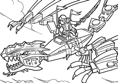 Lego Ninjago Dragon Coloring Pages