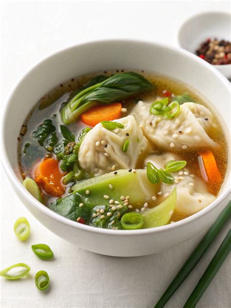 Delicious Vegetable Dumpling Soup Recipe Healthy 5 Ingredients And Easy