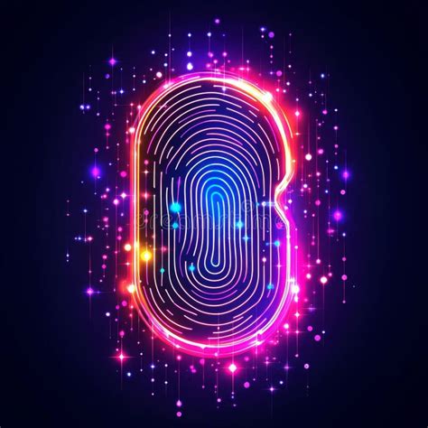 Futuristic Fingerprint Scanning Technology For Identity Security And
