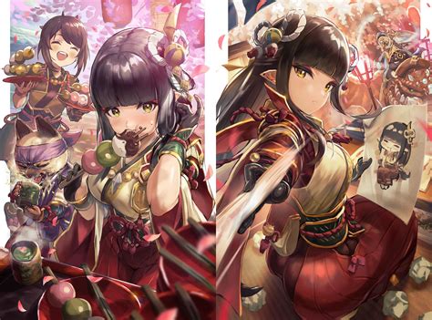 Hinoa And Minoto By Inoki R Monsterhunter