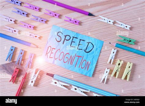 Conceptual Hand Writing Showing Speed Recognition Concept Meaning Technology Used To Detect And