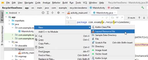 Recyclerview In Android Studio With Examples
