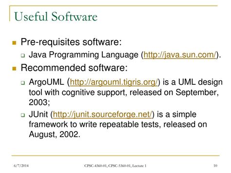 Ppt Software Engineering Cpsc 4360 01 Cpsc 5360 01 Lecture 1 Powerpoint Presentation Id