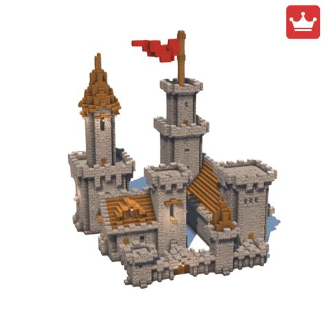 Minecraft Cobblestone Castle