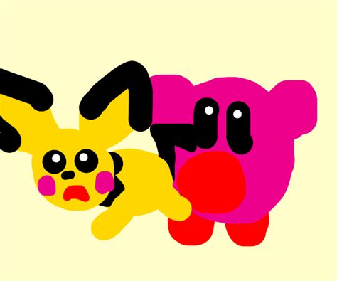 Kirby With Pichu Hat Drawception