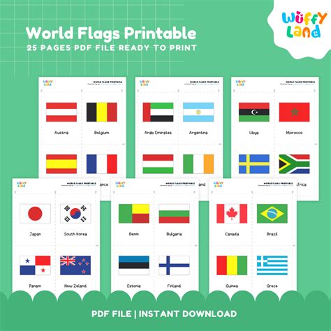 Flags Of The World Printable Pdf