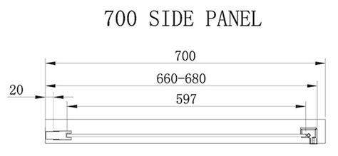 Apollo Frameless Hinged Door Rectangular Enclosure Rh Opening