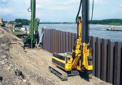 Installation Of Steel Sheet Piles Arcelormittal Sheet Piling
