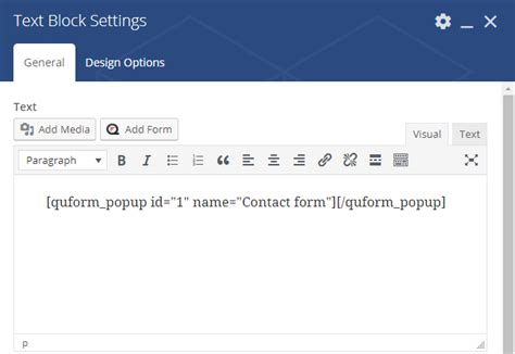 how do i link a visual composer button to a popup form themecatcher support