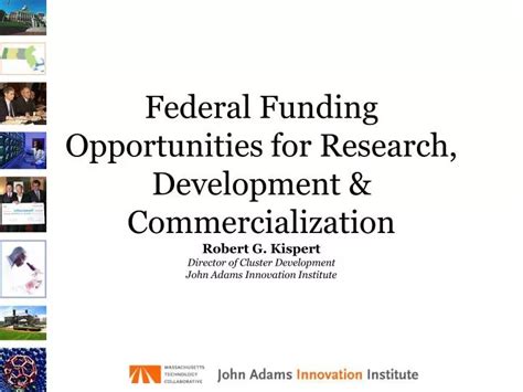 Ppt Federal Funding Opportunities For Research Development