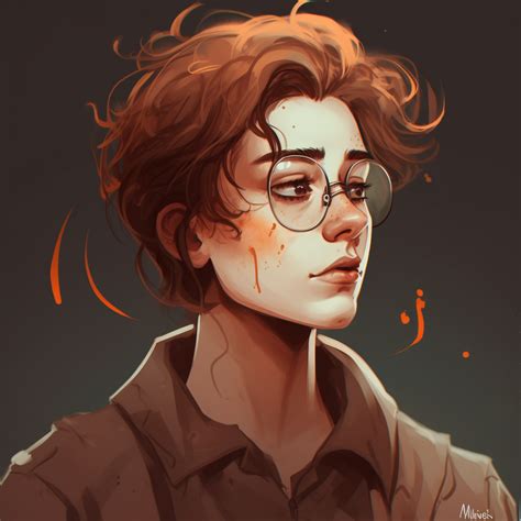 Short Haired Ginger Girl With Glasses Red Hair And Glasses Blonde With