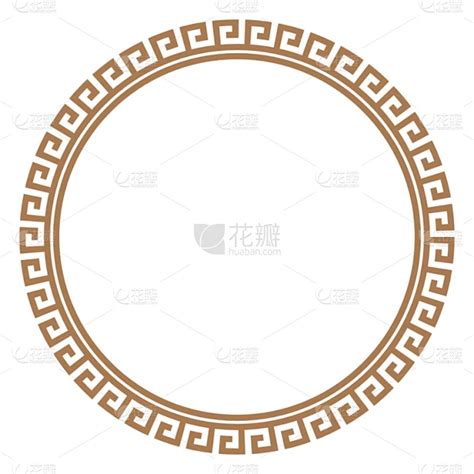 希腊 埃及 圆形 边框 按键 迷宫游戏 传统 华丽的 螺线素材 花瓣网