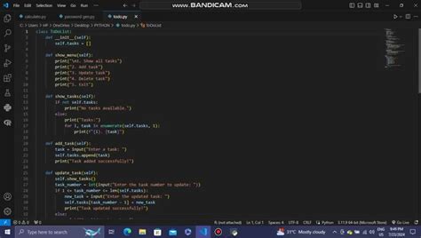 Completed Task 1 Todo List In Python Yuvraj Singh Posted On The Topic