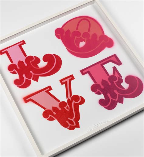 Ben Eine Love Pink Version • Artwork • Stencil