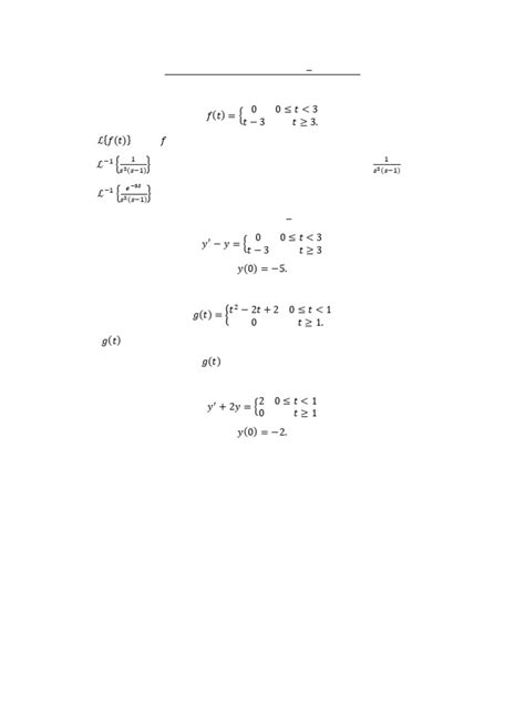 Worksheet On Unit Step Functions 7 3 Part 2 Pdf