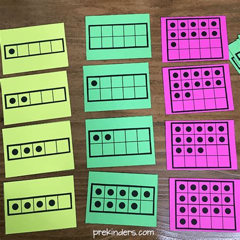 Ten Frame Five Frame Twenty Frame Printable Cards Prekinders