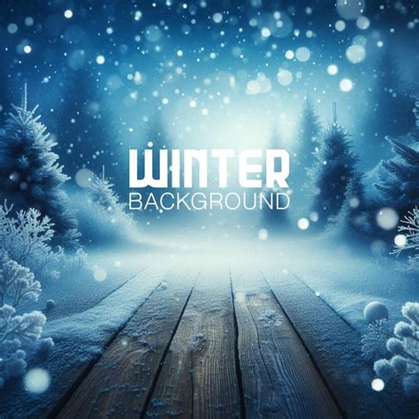 Creative Winter Background Premium Ai Generated Vector