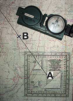 Military Map And Compass And Protractor Compass Navigation Survival