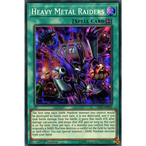 Heavy Metal Raiders Led2 En016 Yu Gi Oh Card