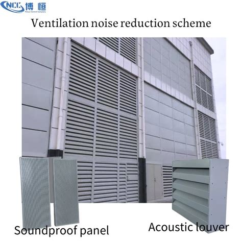Ventilation Noise Reduction Scheme Acoustic Panels Acoustic Louvers