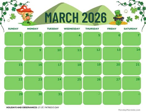 2026 Printable Calendars 56 Free Pdf Printables Free Printable