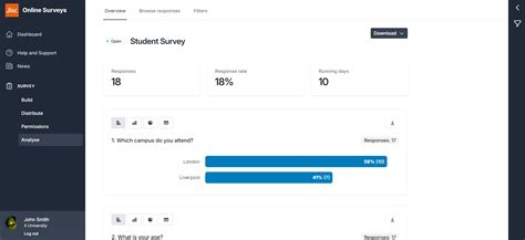 Analyse Overview Online Surveys
