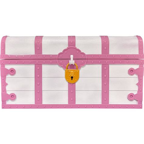 Pink And White Treasure Chest With Lock And Key Tcr6055 Teacher