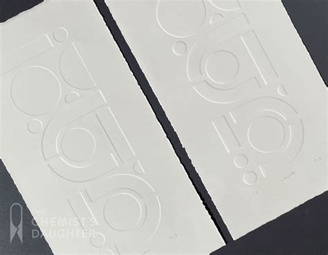 Pair Of Matching Embossed Prints The Chemists Daughter
