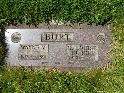 Grace Louise Dubois Burt 1920 2011 Mémorial Find A Grave