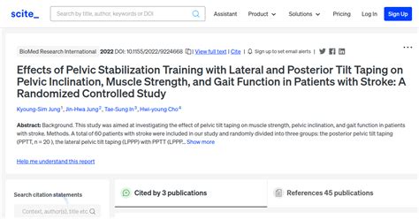 Effects Of Pelvic Stabilization Training With Lateral And Posterior