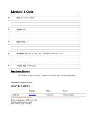Module Quiz Operations Docx Module Quiz Due Jun At Pm Points Questions