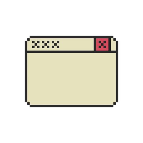 Premium Vector Windows Ui Frame Pixel Art