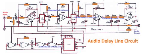 Audio Delay Line Circuit For Echo Reverb Effects Homemade Circuit Projects