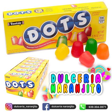 Dots Assorted Fruit Flavored Gumdrops Dulcerianaranjito