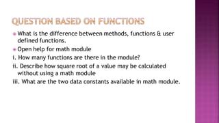 Functions In Python Pdf Text CBSE Class 12 PPT
