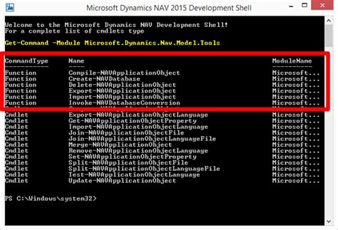 Nav Objects In Nav 2013 With Nav 2015 Powershell Commendlets Archerpoint